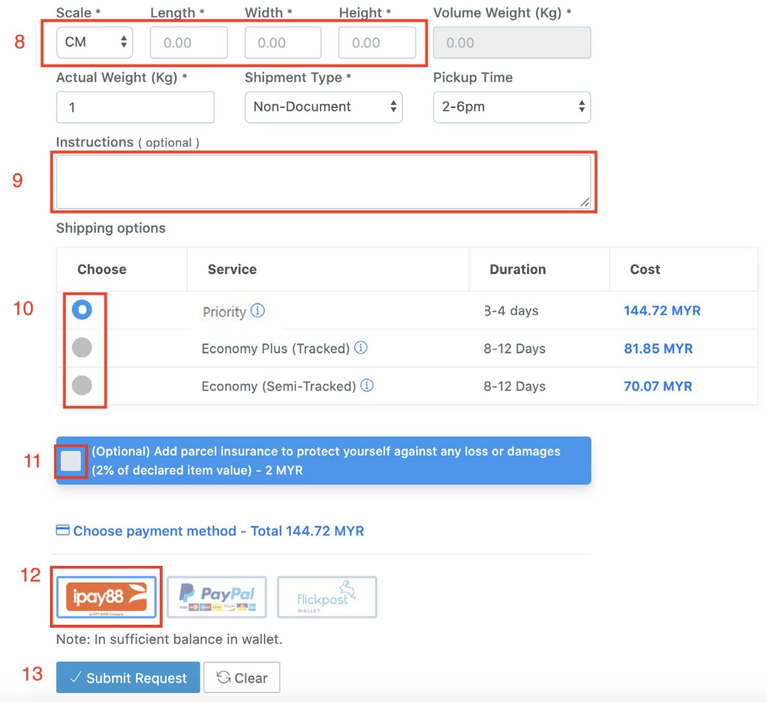 How to place a booking - Flickpost